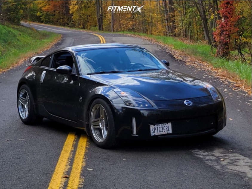 2007 Nissan 350Z Base with 18x9.5 Anovia Treble and Continental 255x45 ...