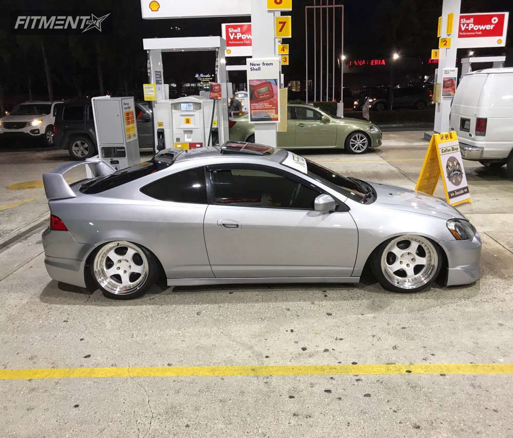 2002 Acura RSX Type-S with 18x10.5 Varrstoen Es6 and Yokohama 225x40 on ...