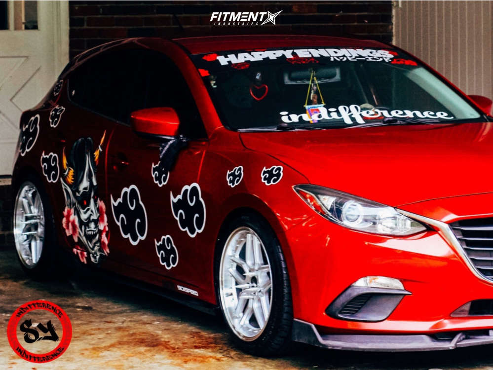 2016 Mazda 3 I Sport with 18x8.5 ESR Cs15 and Michelin 215x45 on ...