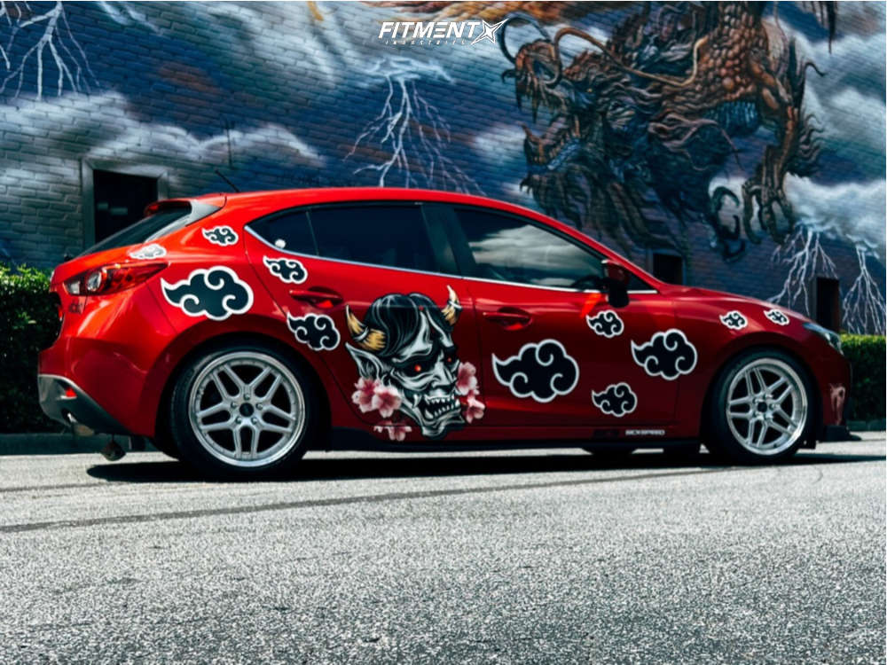 2016 Mazda 3 I Sport with 18x8.5 ESR Cs15 and Michelin 215x45 on ...