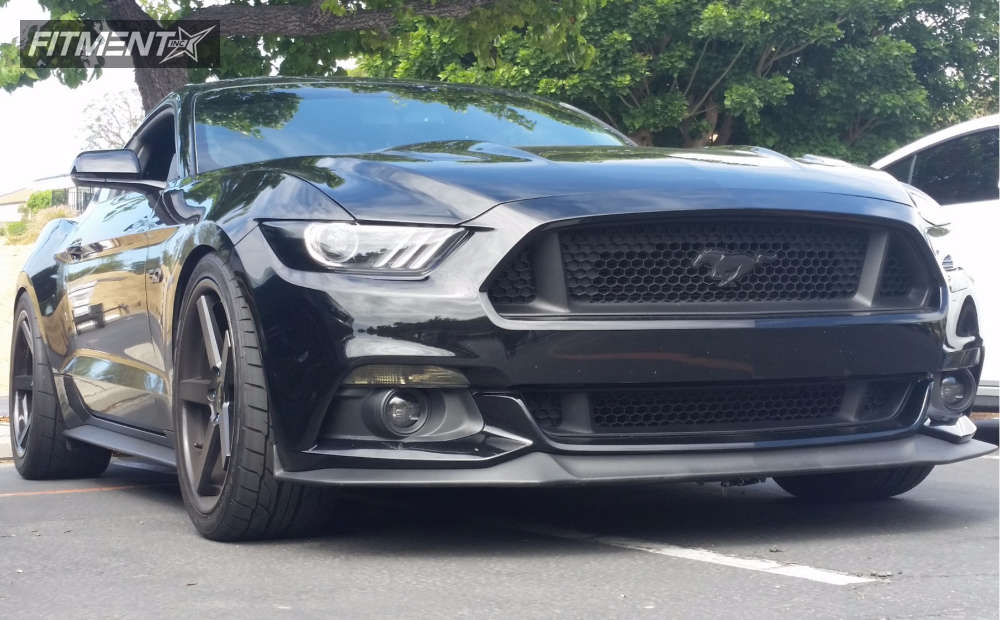 2016 Ford Mustang V6 with 20x9 Stance Sc5 and Nitto 265x35 on Lowering ...