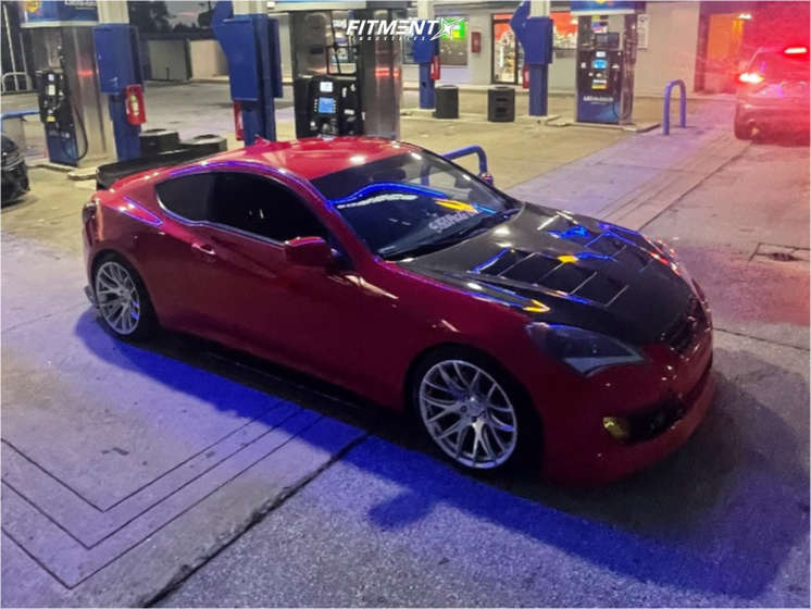 2010 Hyundai Genesis Coupe 2.0T with 19x9.5 ESR Sr12 and Federal 235x40 ...