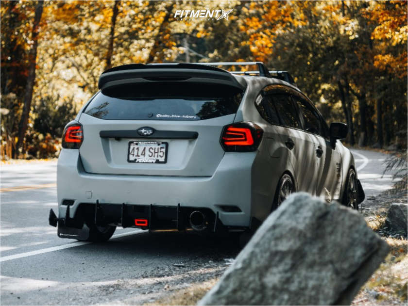 2012 Subaru Impreza Base with 18x8.5 Enkei Raijin and Falken 245x35 on ...