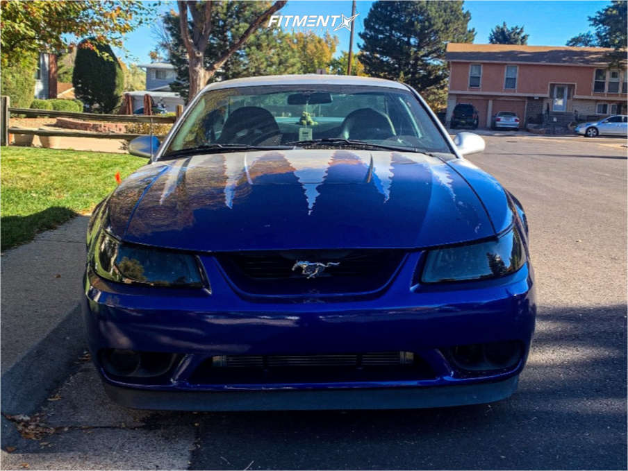 2000 Ford Mustang GT with 18x9.5 ESR Sr01 and Toyo Tires 255x35 on Air ...