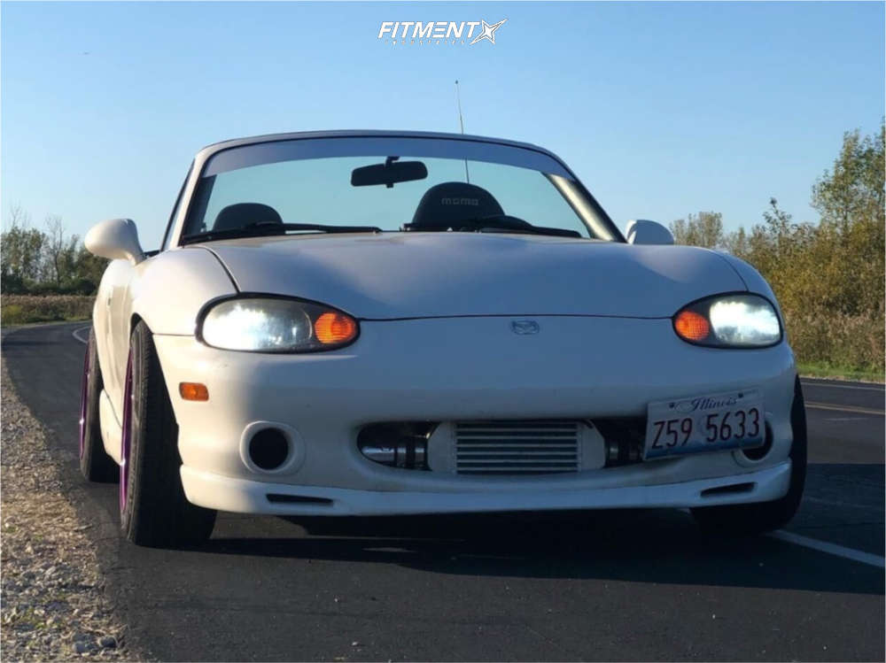 2000 Mazda Miata LS with 15x8 F1R F05 and Hankook 195x50 on Coilovers ...