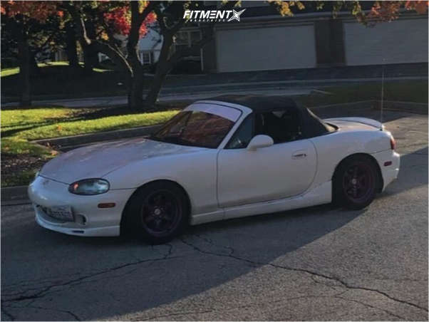 2000 Mazda Miata LS with 15x8 F1R F05 and Hankook 195x50 on Coilovers ...