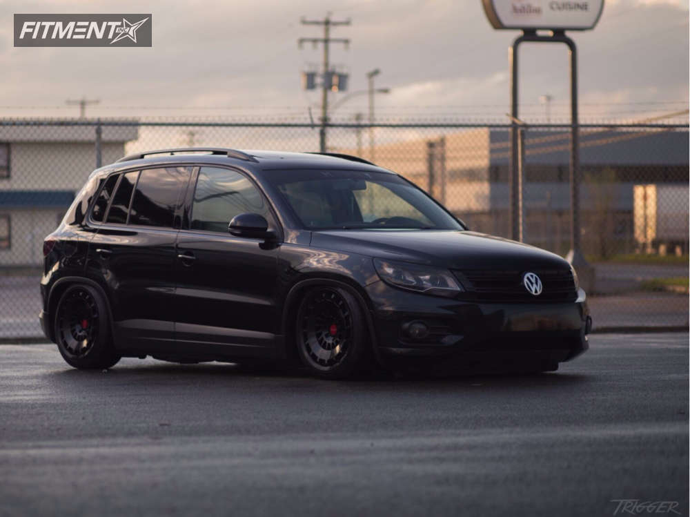 2013 Volkswagen Tiguan SE with 18x9.5 Rotiform Ccv and GT Radial 235x40 ...