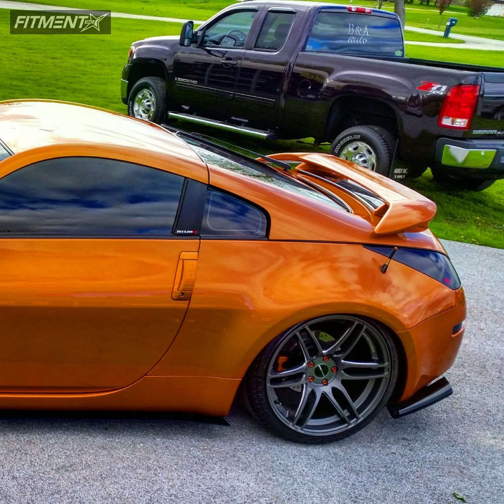 2003 Nissan 350Z Track with 20x8.5 Avant Garde M368 and Accelera 245x35 ...