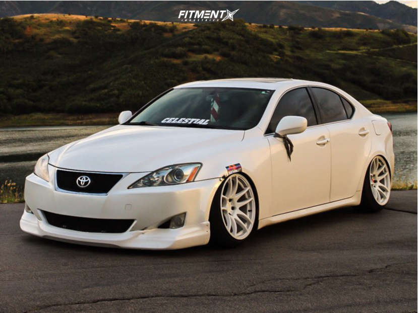 2008 Lexus IS250 Base with 18x10.5 Vordoven Forme 9 and Dunlop 225x40 ...