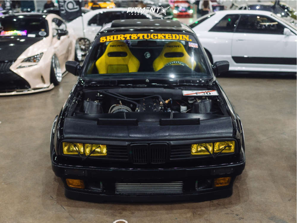 1989 BMW 325i Base with 16x8.5 SSR Longchamp and Achilles 165x50 on Air ...