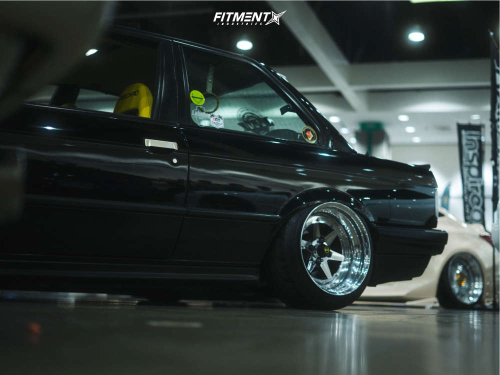 1989 BMW 325i Base with 16x8.5 SSR Longchamp and Achilles 165x50 on Air ...