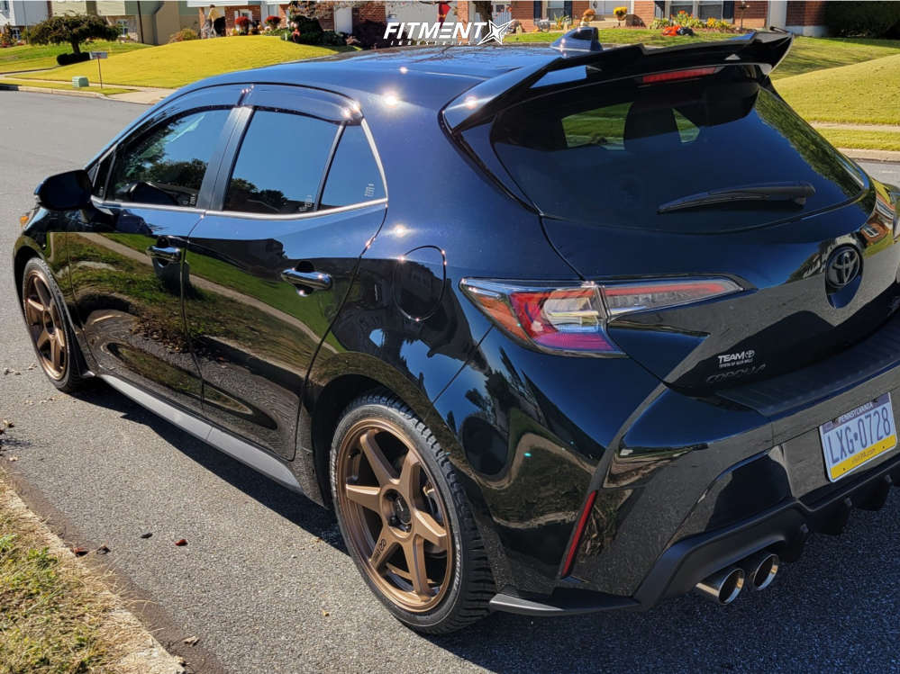 2022 Toyota Corolla XSE with 18x8 Enkei T6r and Michelin 225x45 on ...