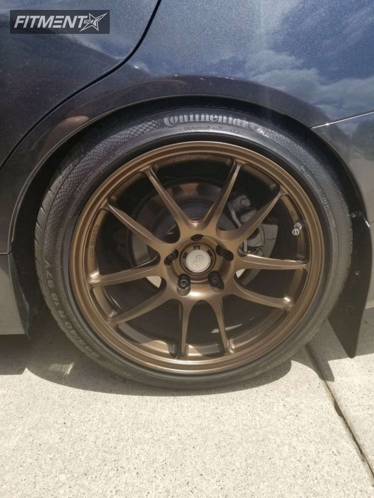 2017 Subaru WRX Sport with 18x9.5 Enkei Pf01 and Continental 245x45 on ...