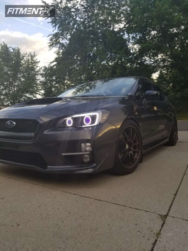 2017 Subaru WRX Sport with 18x9.5 Enkei Pf01 and Continental 245x45 on ...