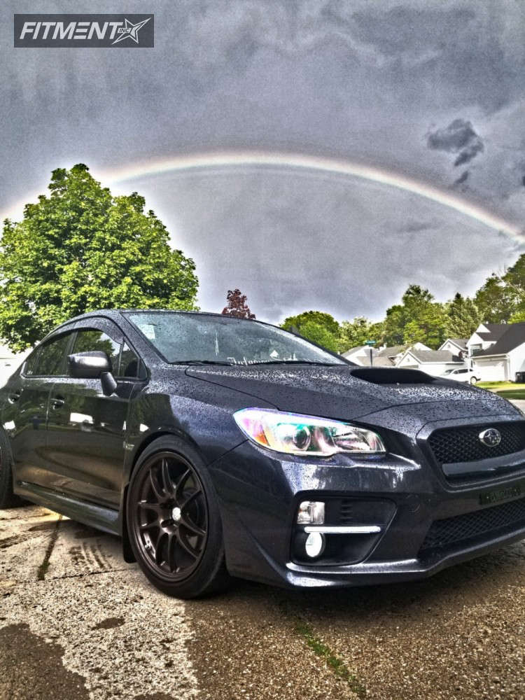 2017 Subaru WRX Sport with 18x9.5 Enkei Pf01 and Continental 245x45 on ...