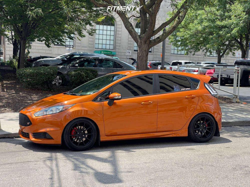 2018 Ford Fiesta ST with 17x8 Rota Titan and Falken 215x40 on Lowering ...