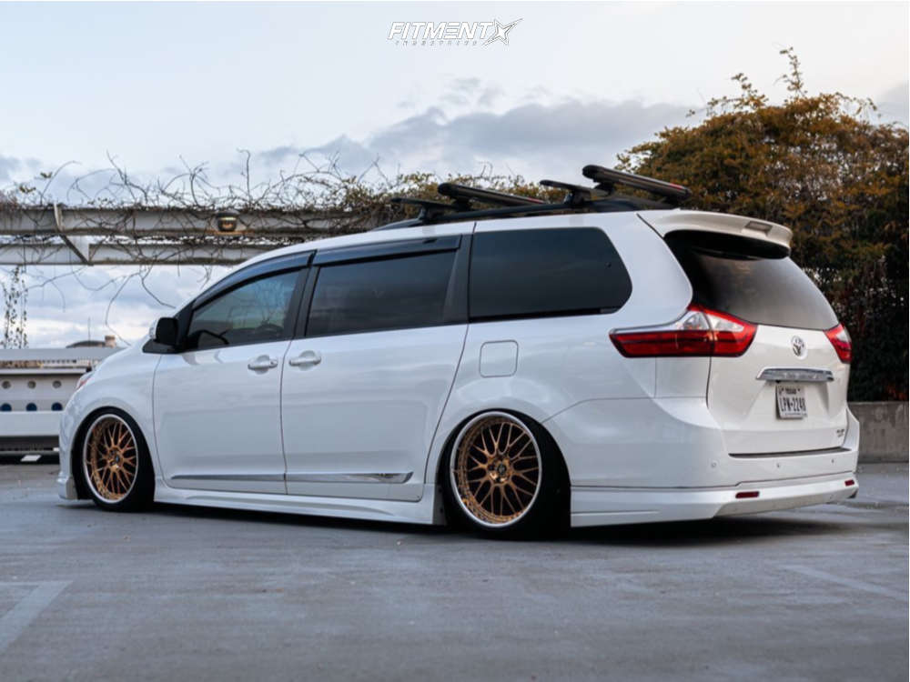 2015 Toyota Sienna Limited with 20x10.5 Work Vs Xx and Falken 245x40 on ...