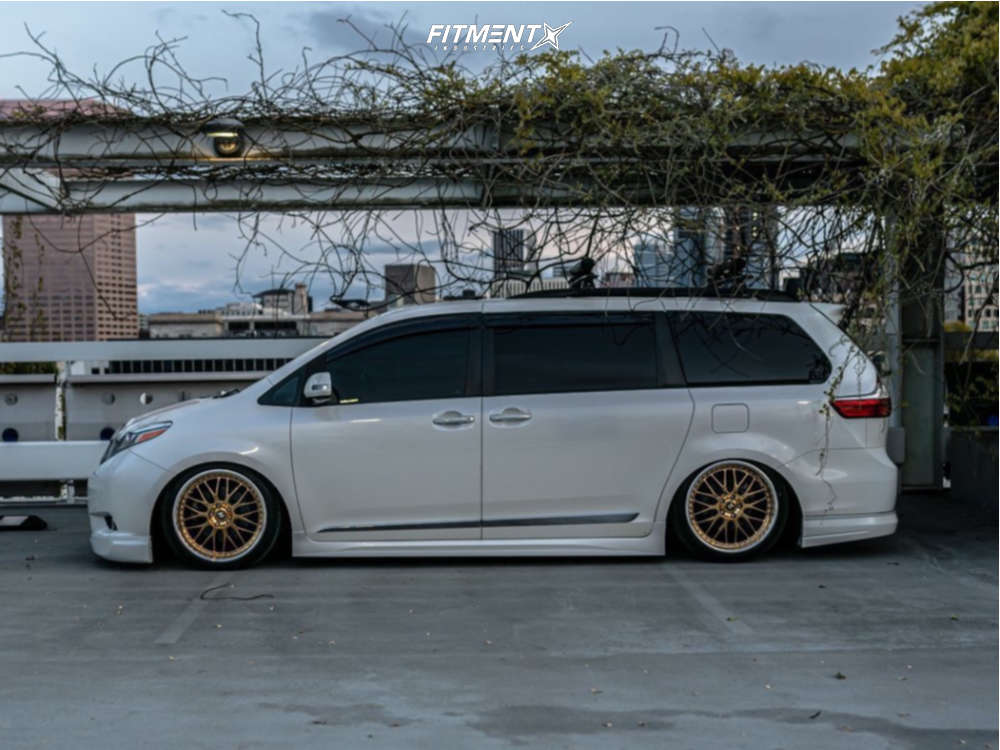 2015 Toyota Sienna Limited with 20x10.5 Work Vs Xx and Falken 245x40 on ...