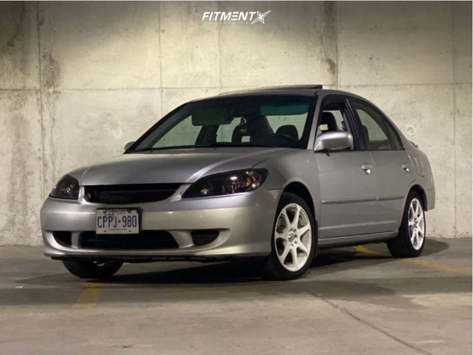 2005 Honda Civic Si with 16x7 Motegi Mr7 and Hankook 205x45 on Stock ...