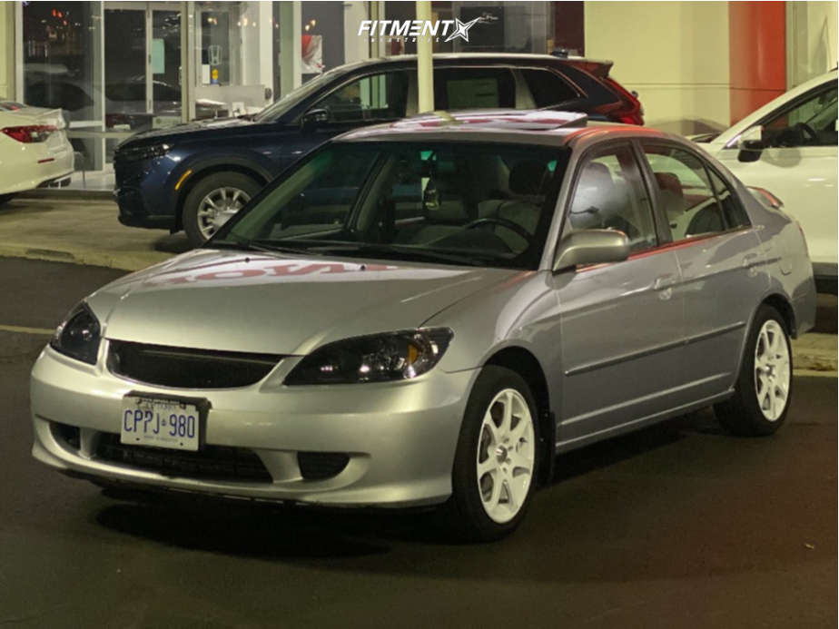2005 Honda Civic Si with 16x7 Motegi Mr7 and Hankook 205x45 on Stock ...