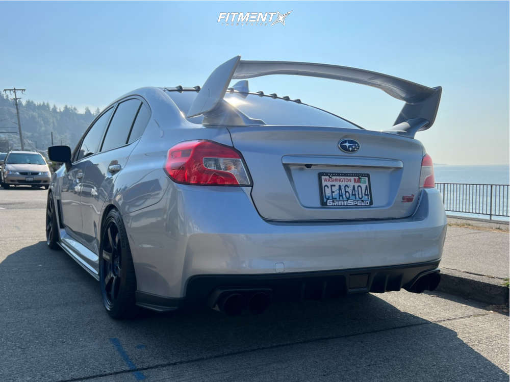 2020 Subaru WRX STI Base with 18x9.5 Volk Te37 Saga S-plus and Michelin ...