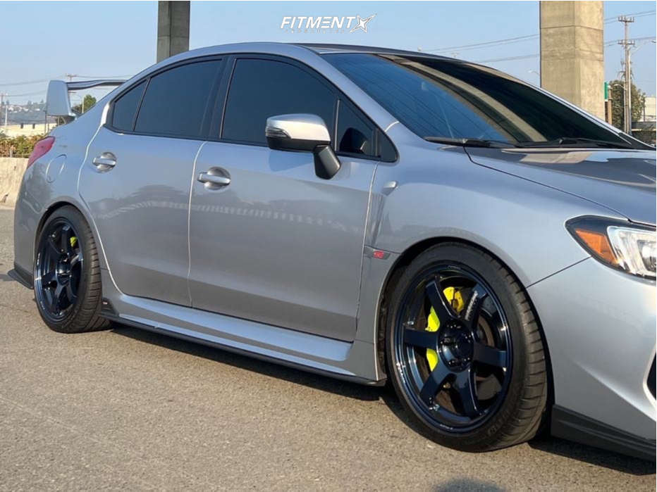 2020 Subaru WRX STI Base with 18x9.5 Volk Te37 Saga S-plus and Michelin ...
