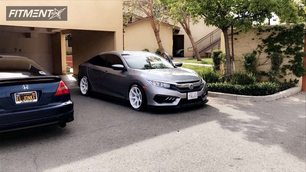 2016 Honda Civic Sport with 18x9.5 MB Wheels Battle and Lionhart 225x40 ...