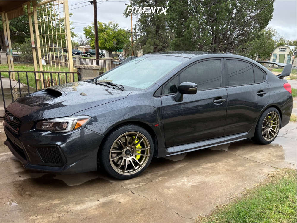 2018 Subaru WRX STI Limited with 18x9.5 AVID1 Av20 and Hankook 245x40 ...