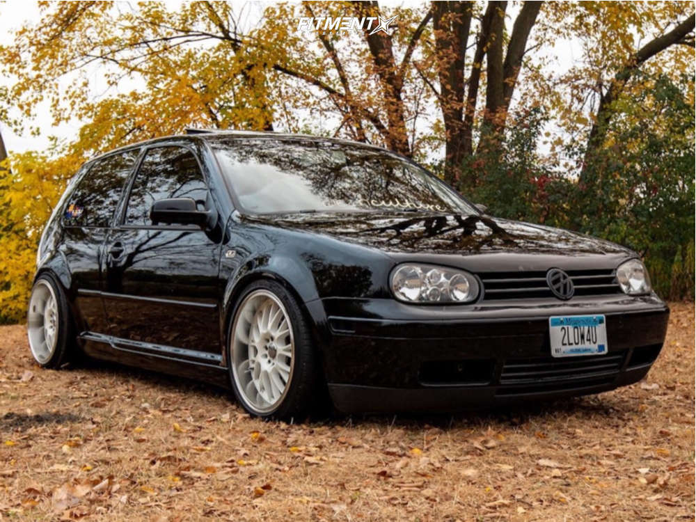 2004 Volkswagen Golf GTI 1.8T with 18x8.5 STR Racing STR 514 and ...