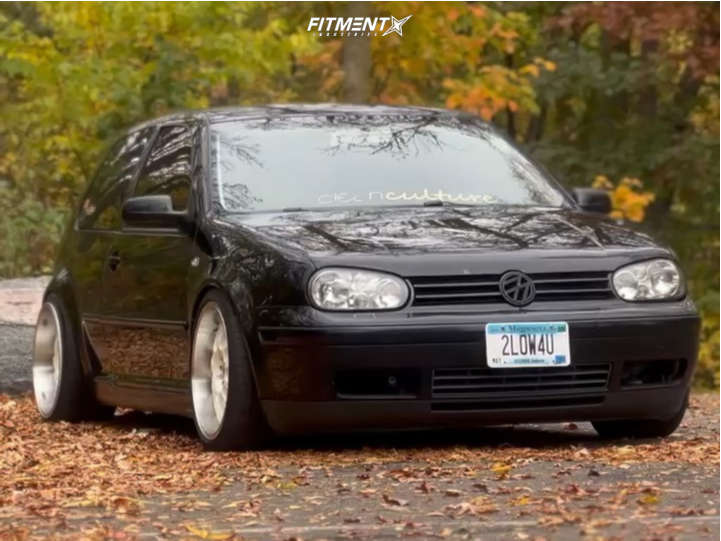 2004 Volkswagen Golf GTI 1.8T with 18x8.5 STR Racing STR 514 and ...