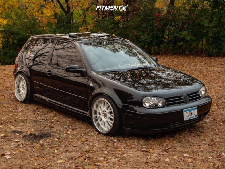 2004 Volkswagen Golf GTI 1.8T with 18x8.5 STR Racing STR 514 and ...