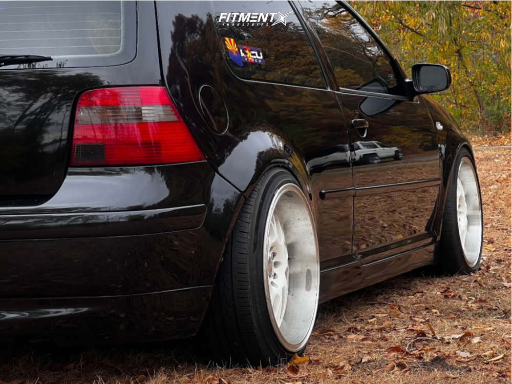2004 Volkswagen Golf GTI 1.8T with 18x8.5 STR Racing STR 514 and ...