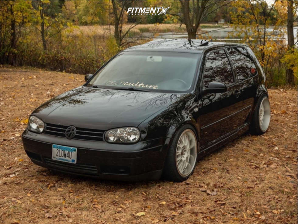 2004 Volkswagen Golf GTI 1.8T with 18x8.5 STR Racing STR 514 and ...