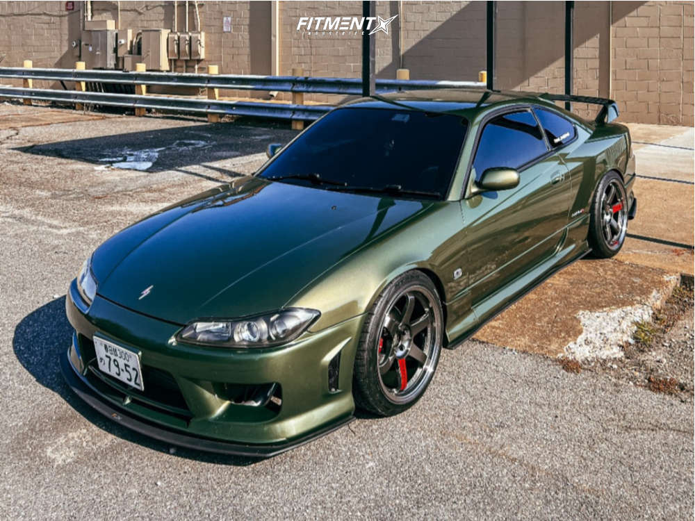 1999 Nissan Silvia S15 Spec R with 18x9.5 Volk Te37sl and Nitto 255x40 ...