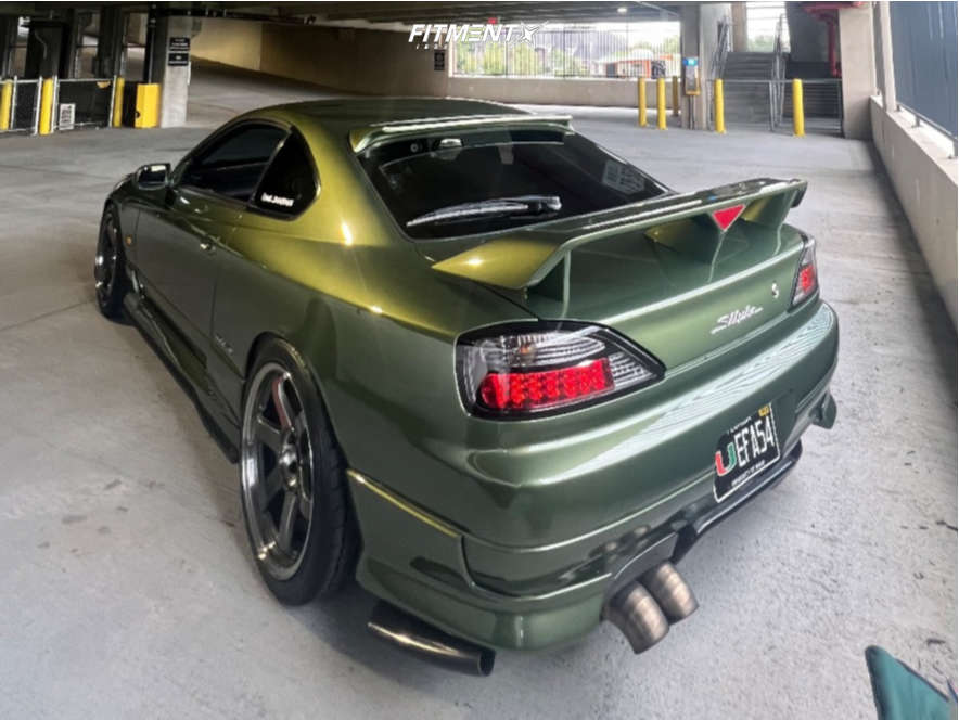 1999 Nissan Silvia S15 Spec R with 18x9.5 Volk Te37sl and Nitto 255x40 ...