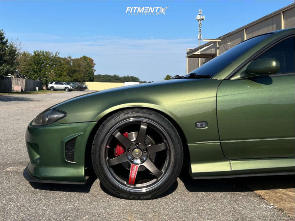 1999 Nissan Silvia S15 Spec R with 18x9.5 Volk Te37sl and Nitto 255x40 ...