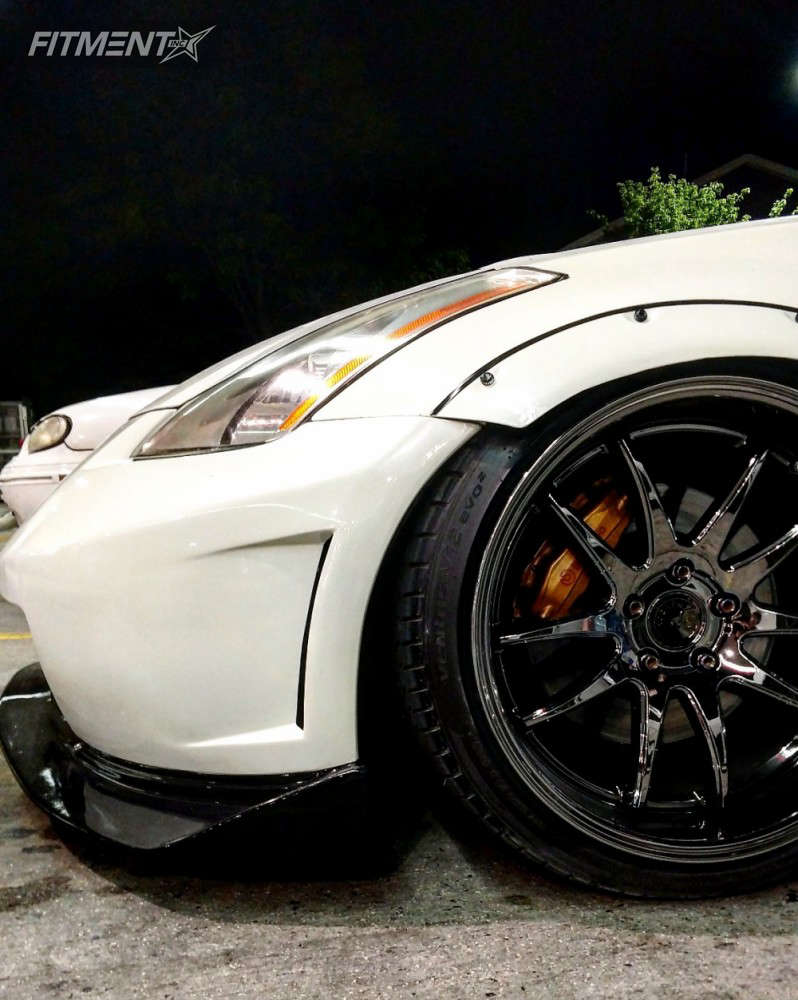 2005 Nissan 350Z Base with 19x11 Aodhan DS02 and Hankook 255x35 on Air ...