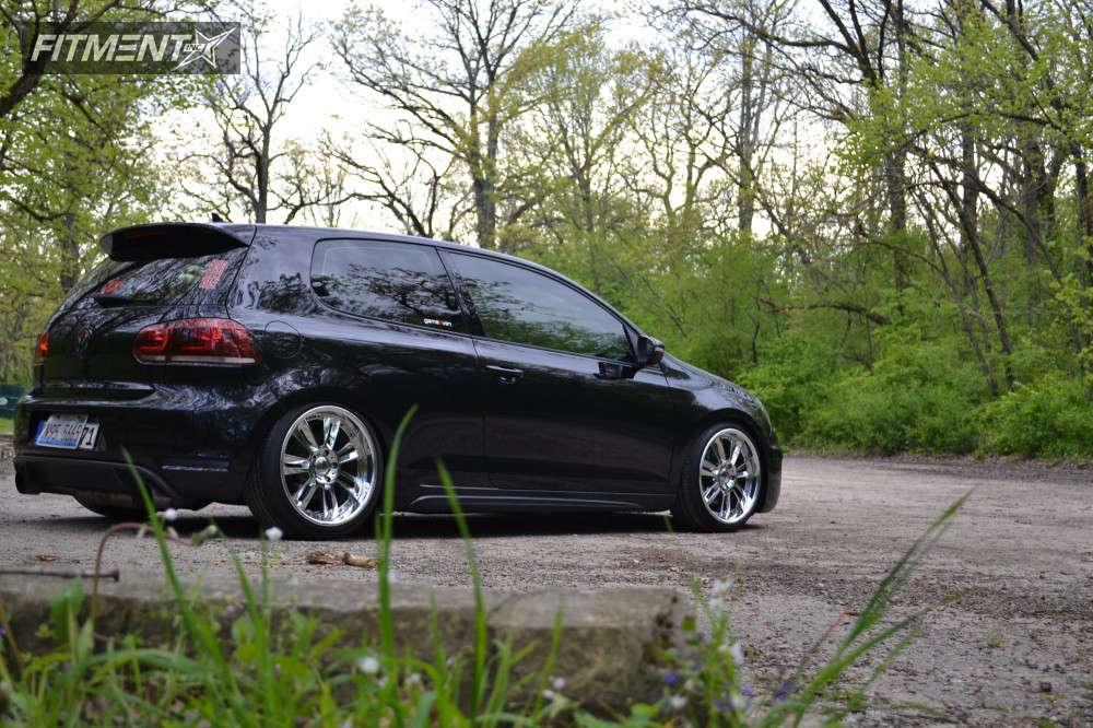 2011 Volkswagen GTI Base with 18x9 Weds Glossa and Nankang 205x40 on Coilovers | 244499 ...