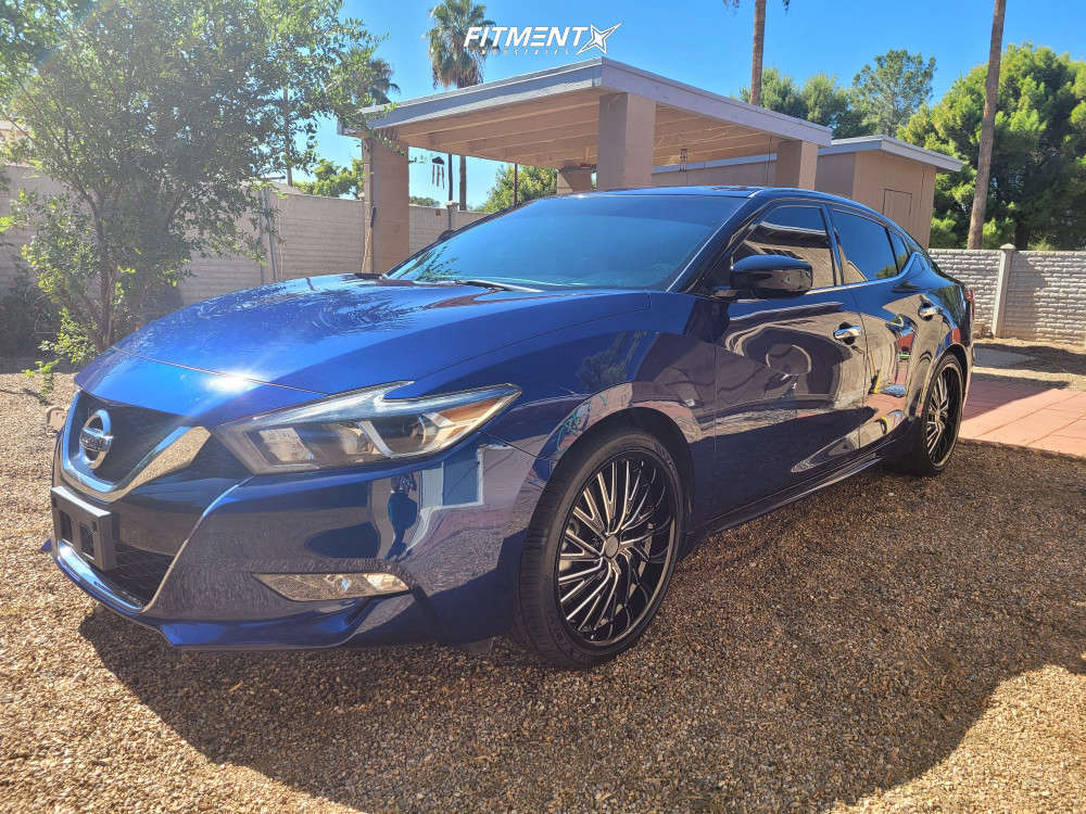 2018 Nissan Maxima S with 20x8.5 Elure 53 and Lexani 245x35 on Stock ...