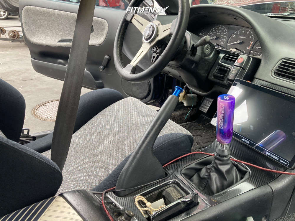 1989 Nissan 240SX SE with 18x9.5 Volk Te37sl and Falken 225x40 on Air ...