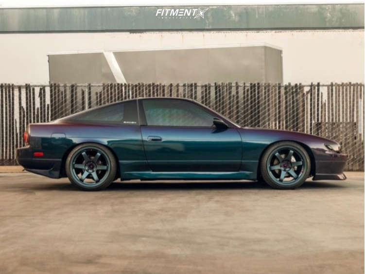 1989 Nissan 240SX SE with 18x9.5 Volk Te37sl and Falken 225x40 on Air ...