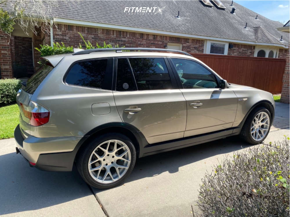 2007 BMW X3 3.0si with 19x9.5 Avant Garde M590 and Yokohama 275x40 on Lowering Springs | 2447491 ...