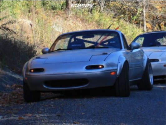 1991 Mazda Miata SE with 15x9 Rota Kyusha and Kumho 225x50 on Lowering ...
