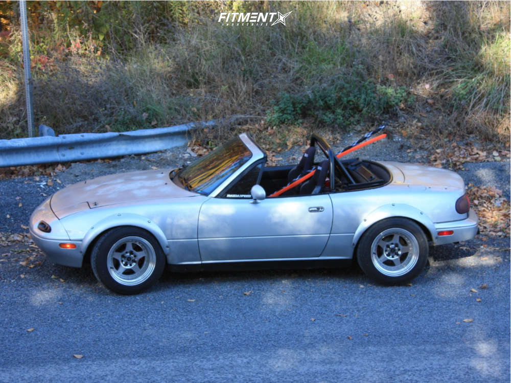 1991 Mazda Miata SE with 15x9 Rota Kyusha and Kumho 225x50 on Lowering ...