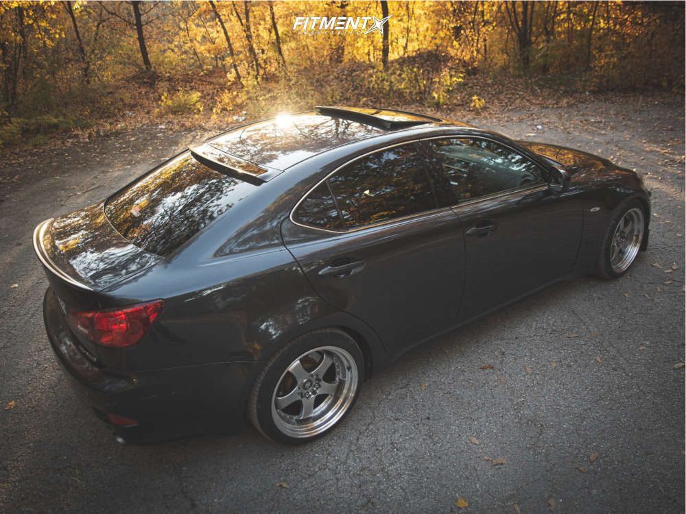 2008 Lexus IS250 Base with 18x8.5 Forzza Flamber and Continental 225x40 ...