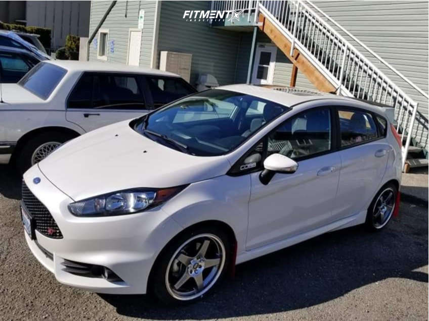 2017 Ford Fiesta ST with 17x7 Enkei Ev5 and Falken 215x40 on Coilovers ...