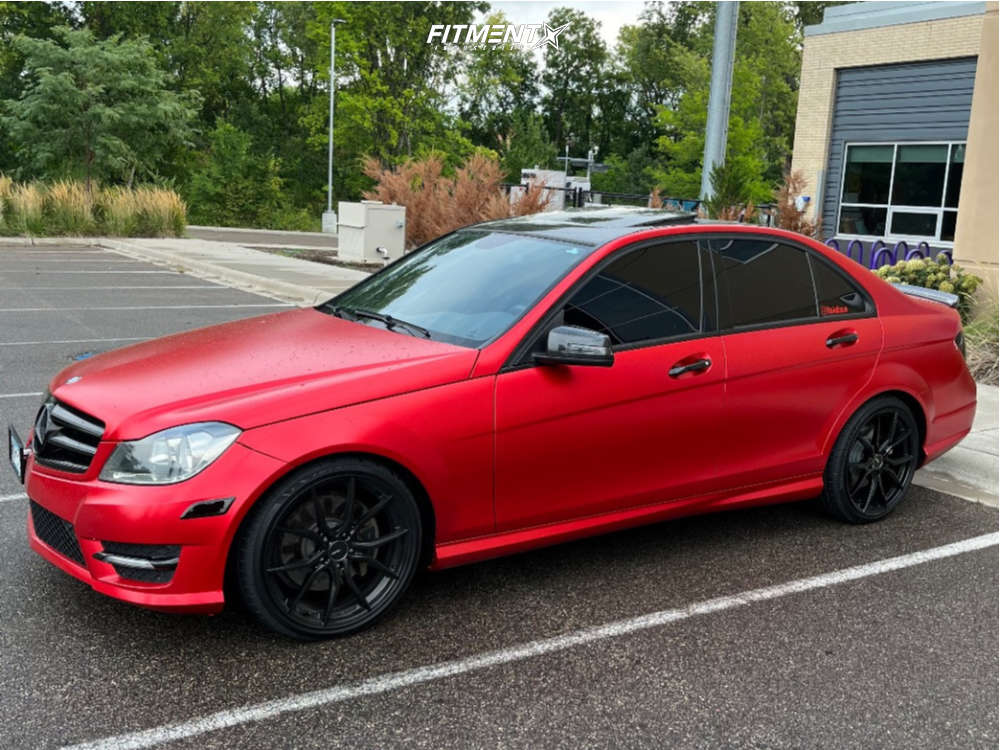 2013 Mercedes-Benz C300 4Matic Sport with 19x9.5 Advanti Racing Hybris ...