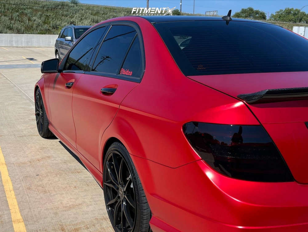 2013 Mercedes-Benz C300 4Matic Sport with 19x9.5 Advanti Racing Hybris ...