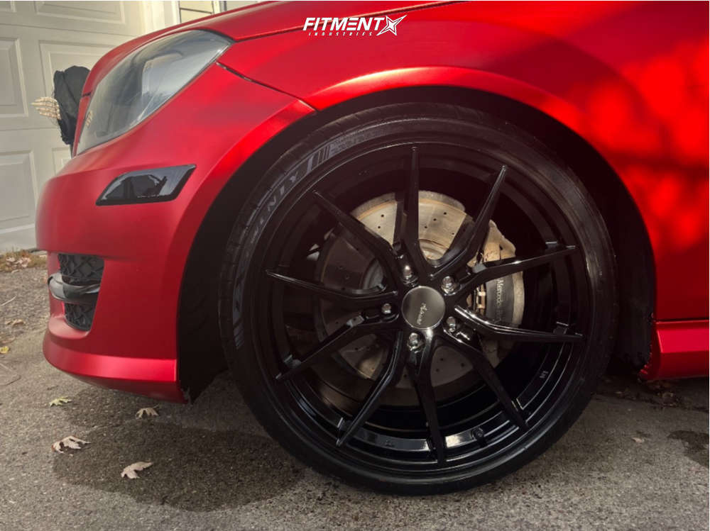 2013 Mercedes-Benz C300 4Matic Sport with 19x9.5 Advanti Racing Hybris ...