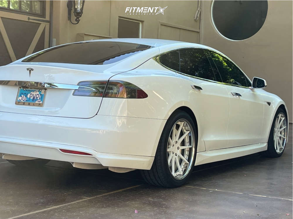 2014 Tesla S Base with 21x10 Incurve IS and Lionhart 275x30 on Stock ...